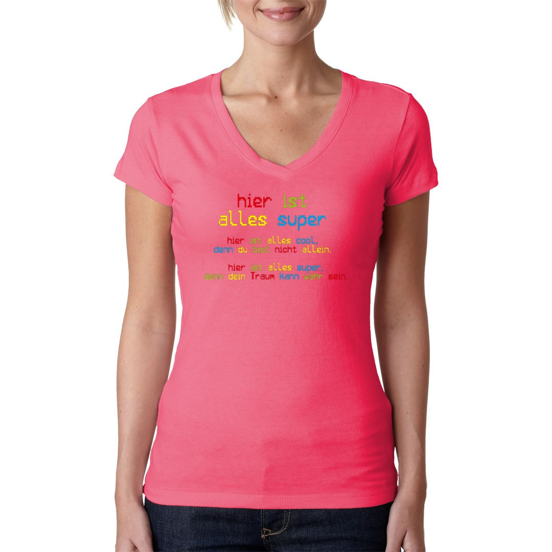 WA 3159 Hier ist alles super - T-Shirt selbst gestalten + drucken ...