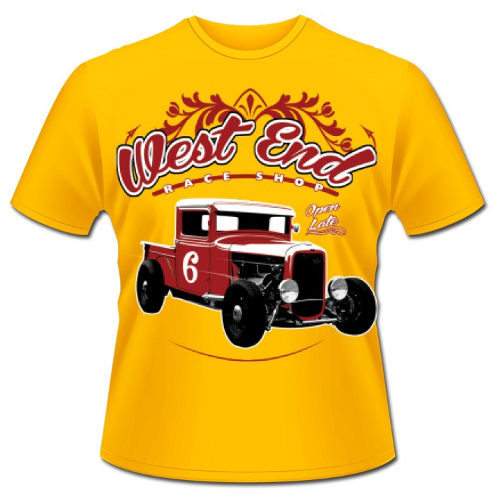 Hot Rod: West End Race Shop - T-Shirt selbst gestalten + drucken /// Im ...