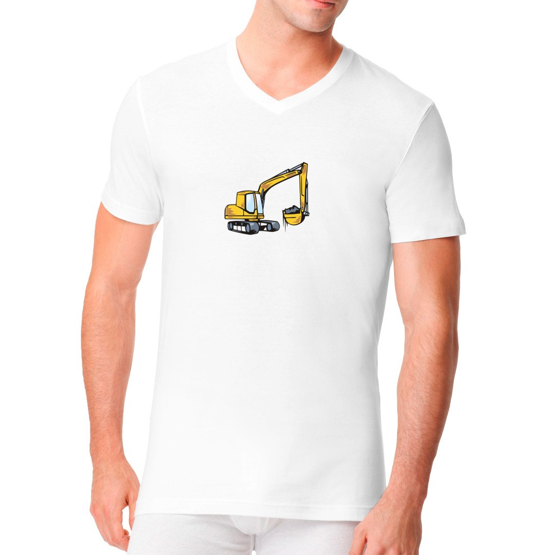 Comic-Motiv: Bagger - T-Shirt selbst gestalten + drucken /// Im-Shirt.de