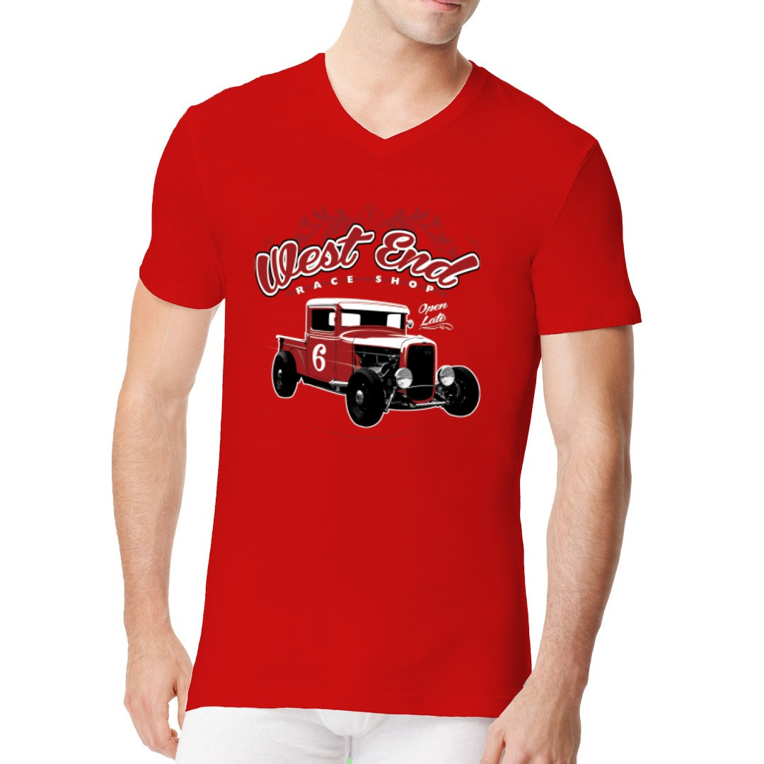 Hot Rod: West End Race Shop - T-Shirt selbst gestalten + drucken /// Im ...