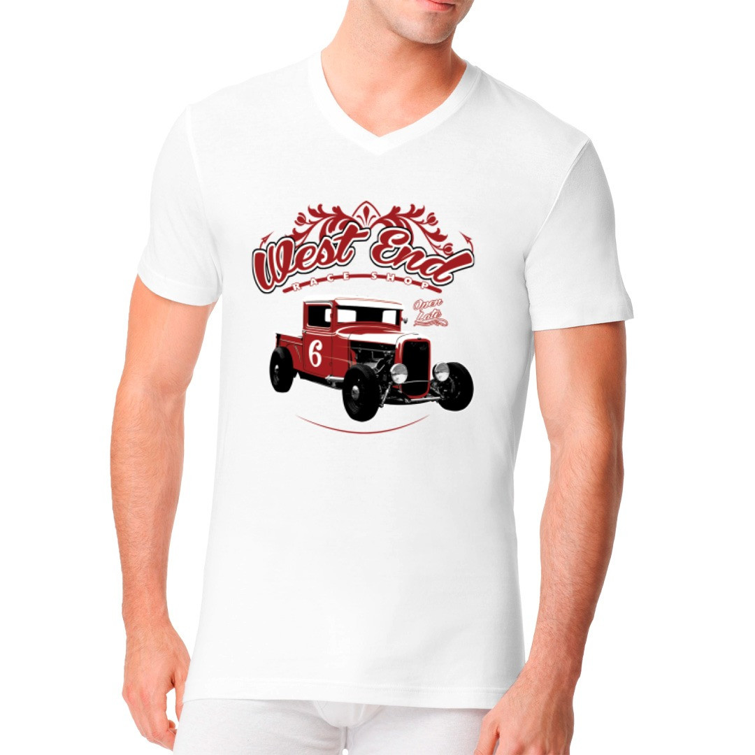 Hot Rod: West End Race Shop - T-Shirt selbst gestalten + drucken /// Im ...