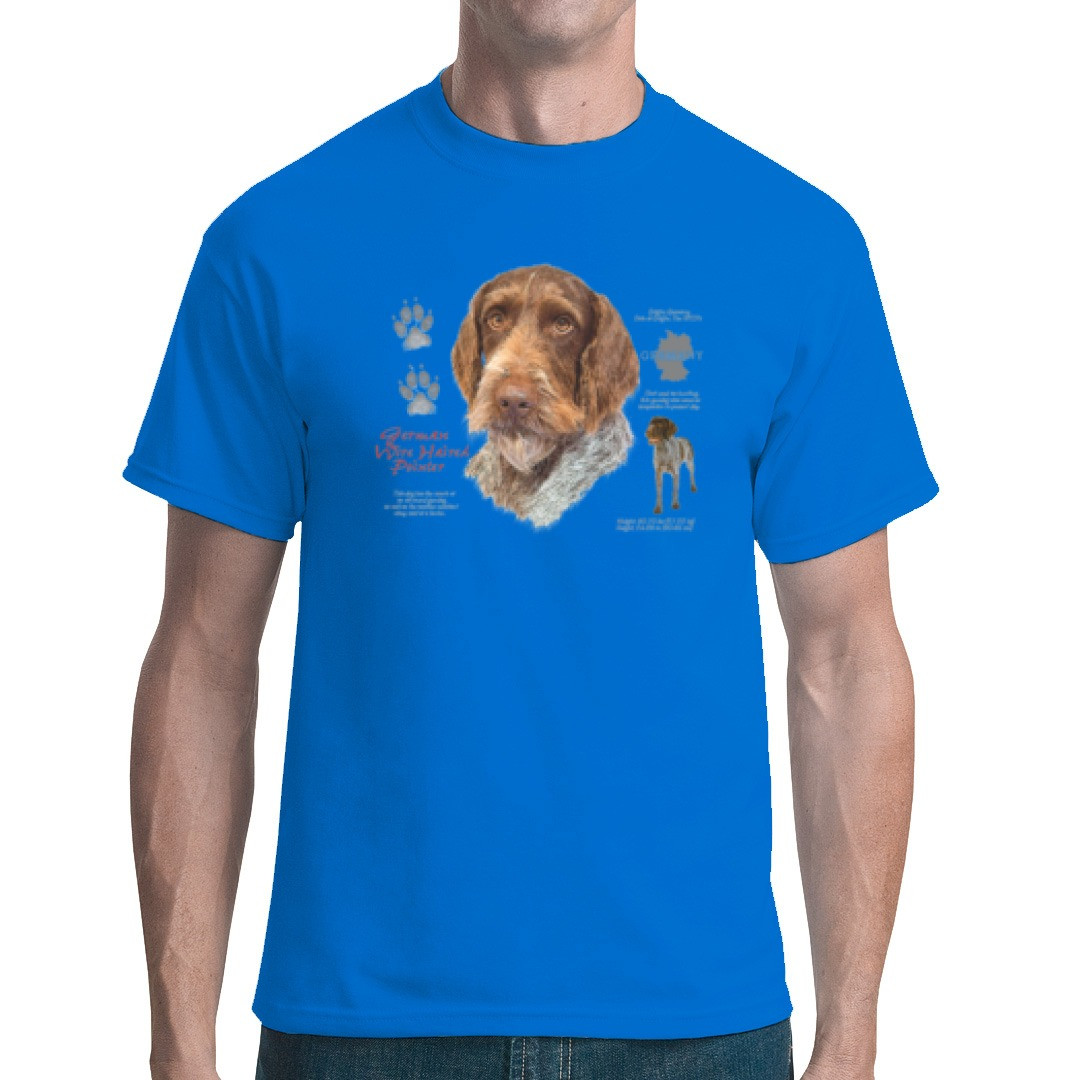 Shirt Motiv: Deutscher Drahthaar, German Wire Haired Pointer - T-Shirt ...